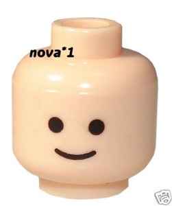 LEGO HEAD FLESH TONE SMILEY FACE | eBay
